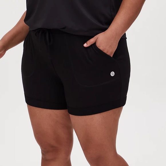torrid | Shorts | Torrid Shorts 2x Black French Terry Active Sport ...